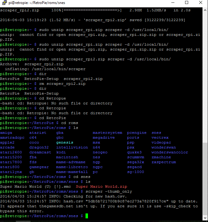 Scraper Not Working ( http://thegamesdb.net/ Ooffline?) - petrockblock